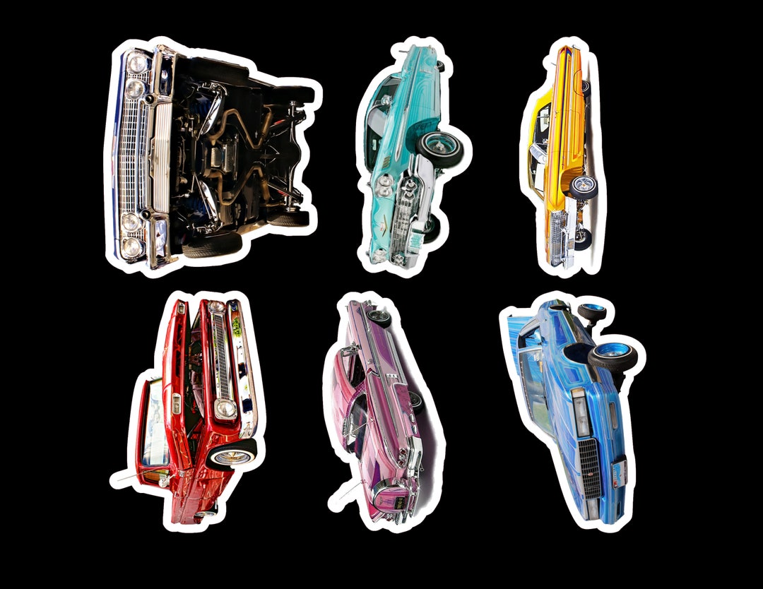 Lowrider Sticker Pack Laminated Vinyl Waterproof Stickers - Etsy