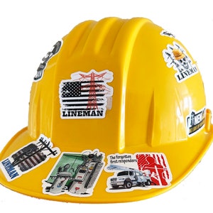 Lineman 20 PCS Sticker Pack Vinyl Hard Hat Hardhat Stickers Durable ...