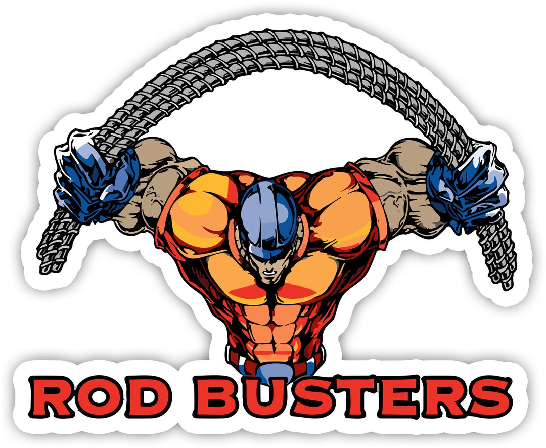 Rodbuster Rebar Bending Sticker 3.5 Inch Toolbox Decal Waterproof Vinyl ...
