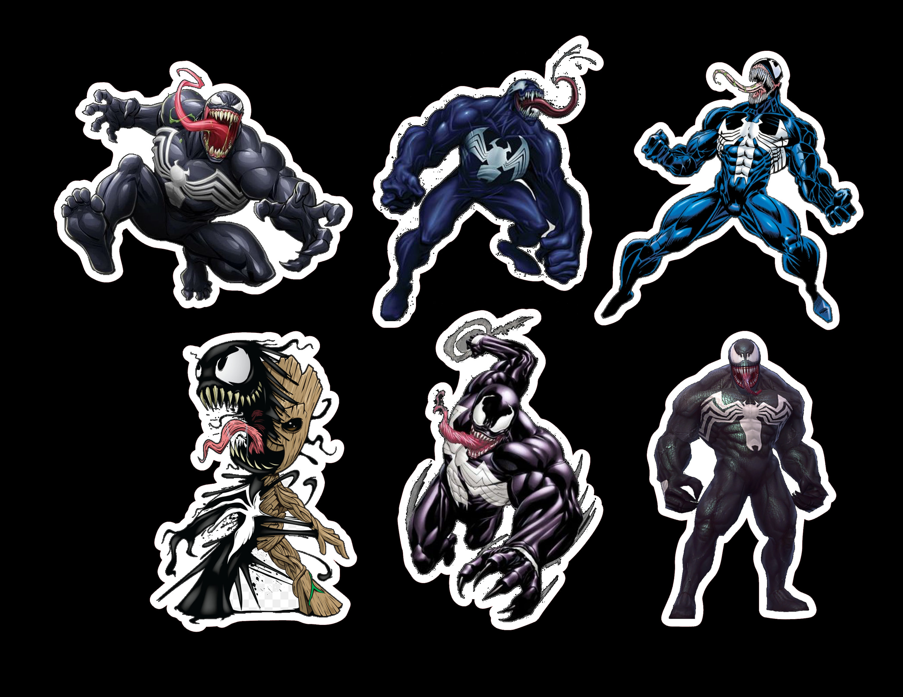 Venom sticker pack vinyle stratifié autocollants imperméables | Etsy
