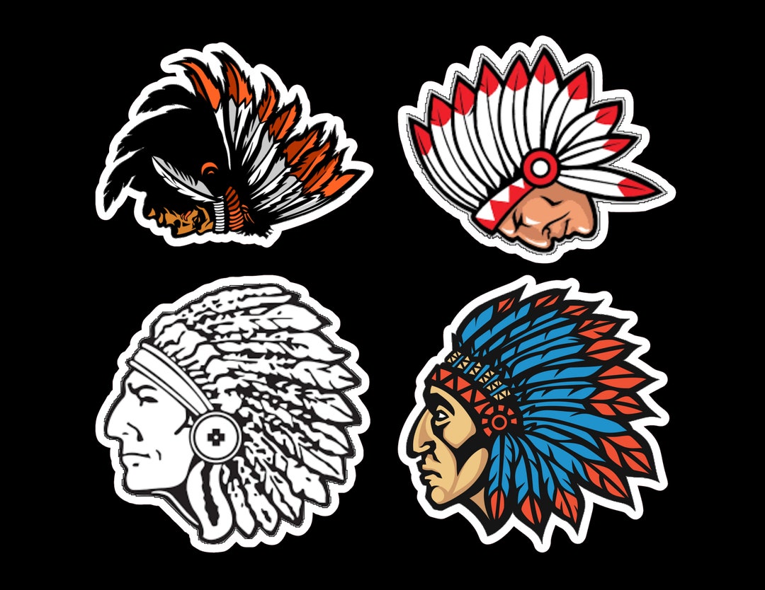 Indian Native American Sticker Pack Laminated Vinyl Waterproof Stickers ...