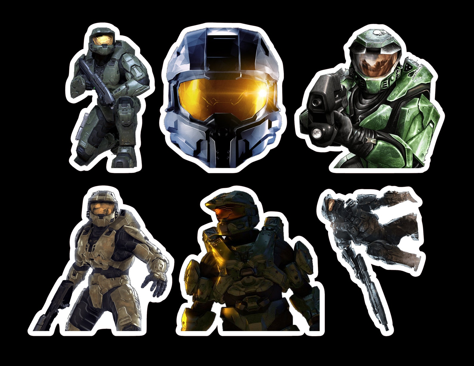Halo sticker pack laminated vinyl waterproof stickers | Etsy
