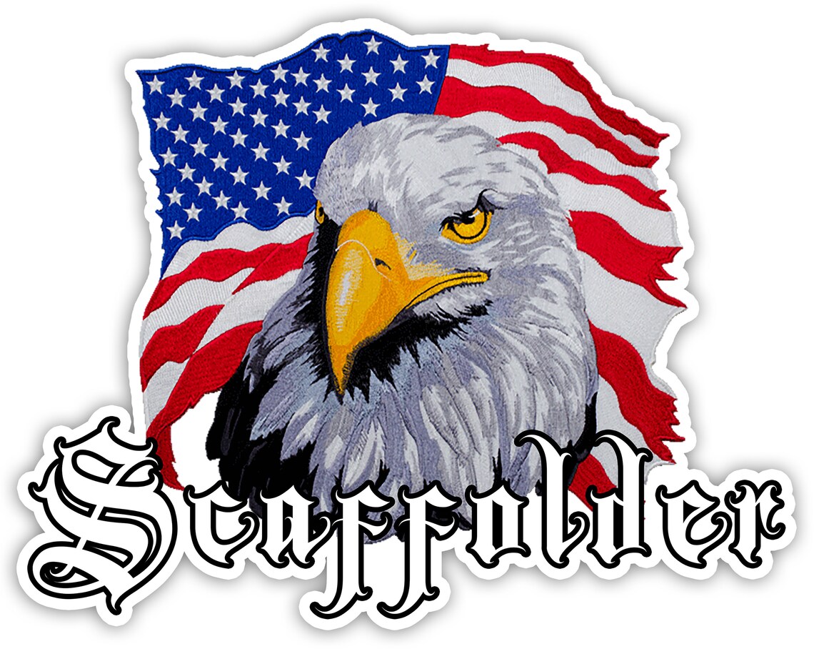 Scaffolder Eagle American Sticker 3.5 Inch Toolbox Decal Waterproof ...