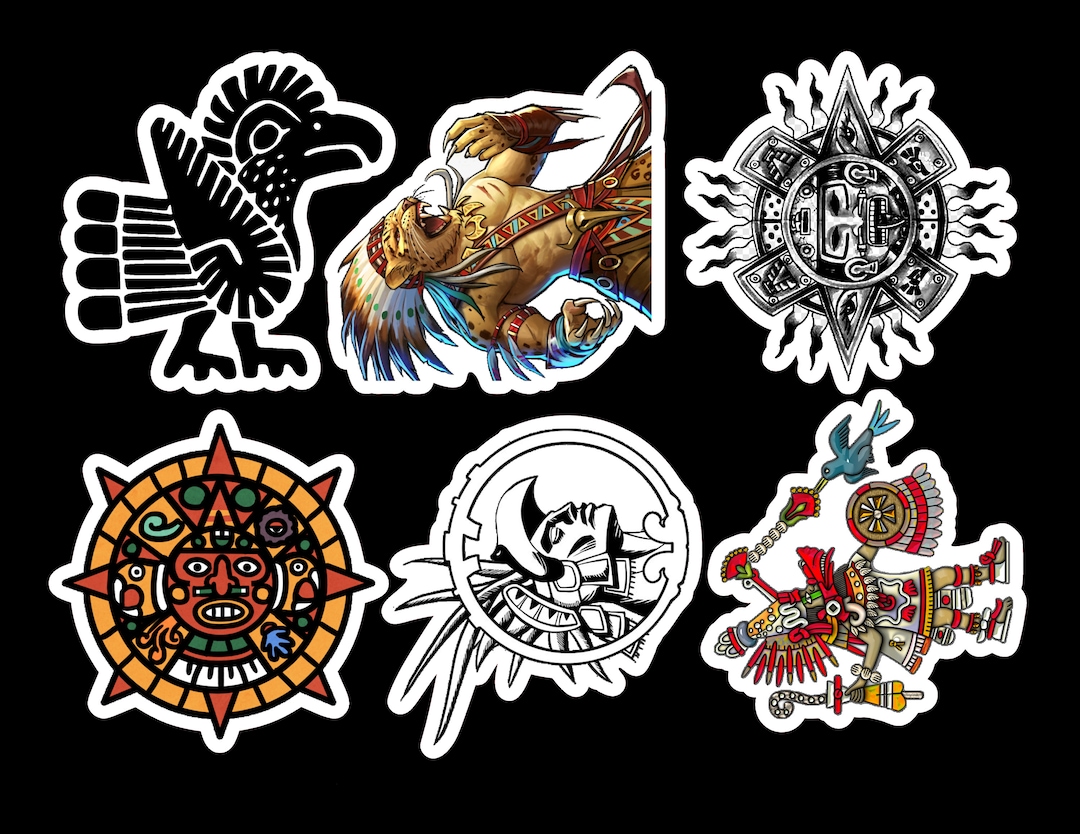 Aztecs Sticker Pack Laminated Vinyl Waterproof Stickers - Etsy
