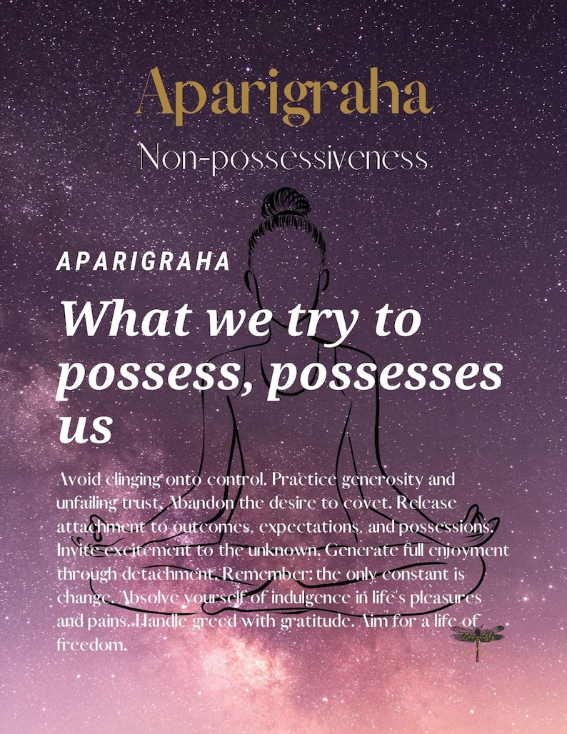 Aparigraha Print and Acronym Combo - Etsy