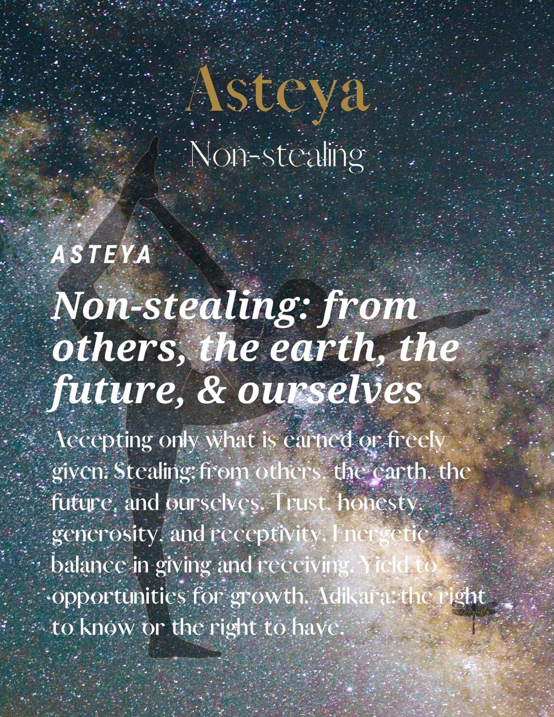 Asteya Print and Acronym Combo - Etsy