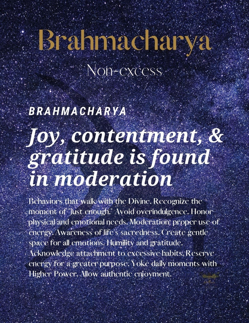 Brahmacharya Print and Acronym Combo - Etsy