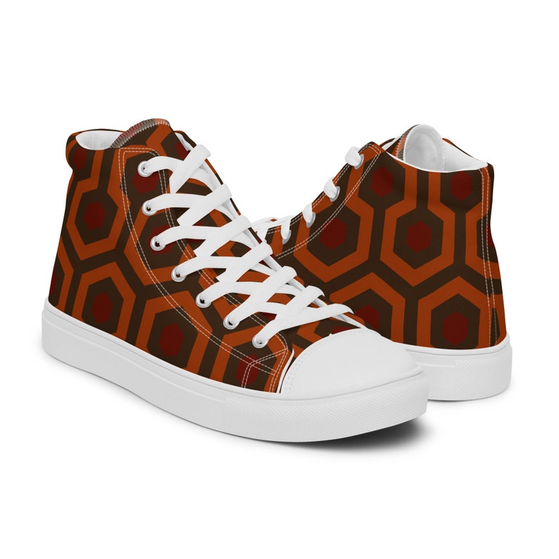 Overlook Hotel Pattern High Top Canvas Shoes Mens Sizes - Etsy