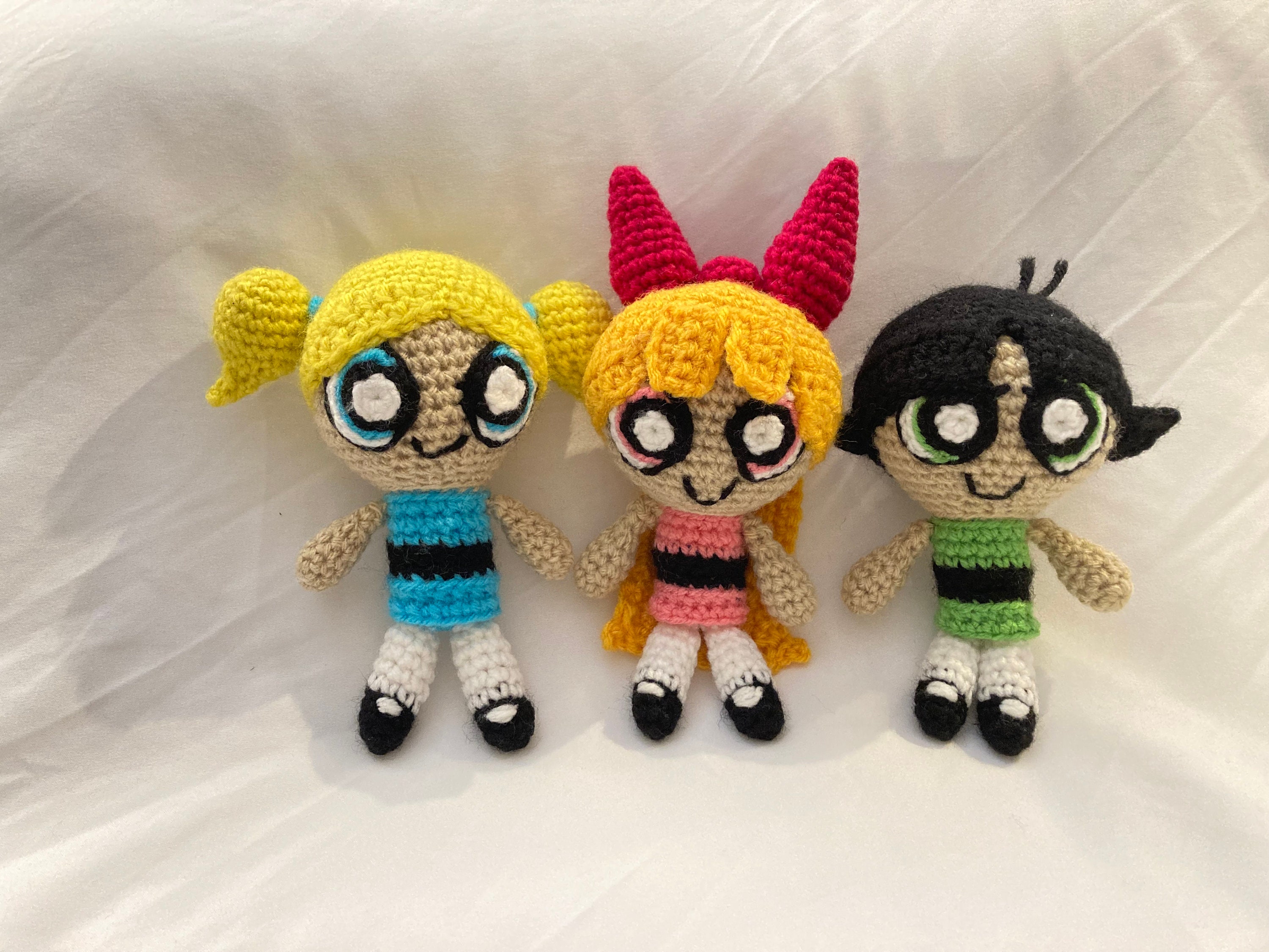 Powerpuff Girls Crochet Pattern - All 3 Characters - NOT A FINISHED ...