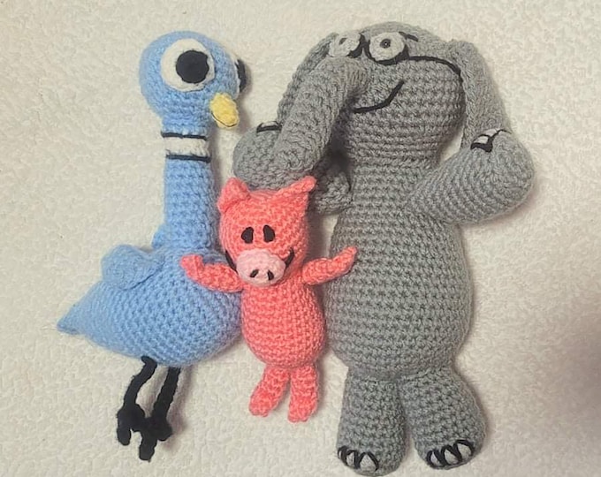 Mo Willems Characters Crochet Patterns (NOT A FINISHED PRODUCT ...