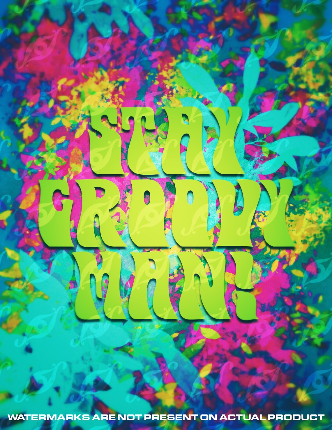 Stay Groovy Man! - Printable Download - Etsy