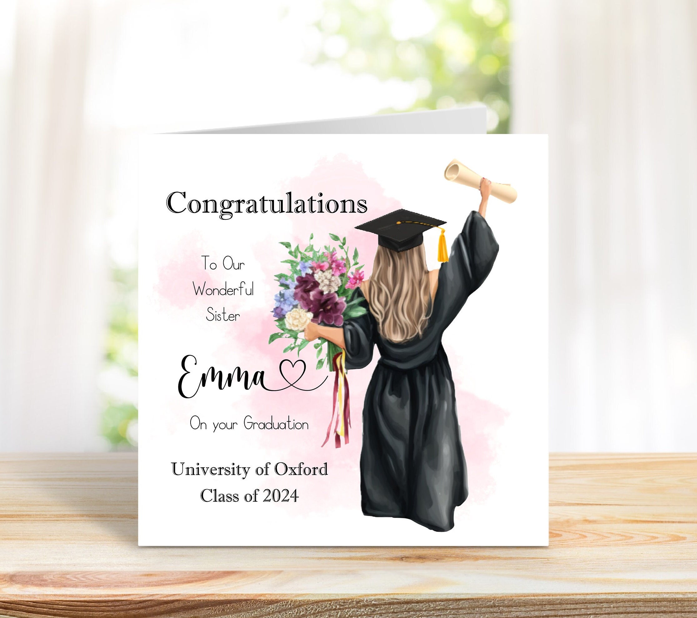 Congratulations on Your Wonderful Daughter, Personalised Graduation ...