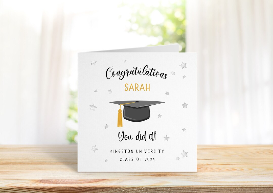 Congratulations You Did It! Personalised Graduation Card,graduation ...