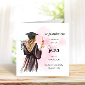 Congratulations to a Wonderful... , Personalised Graduation Card ...