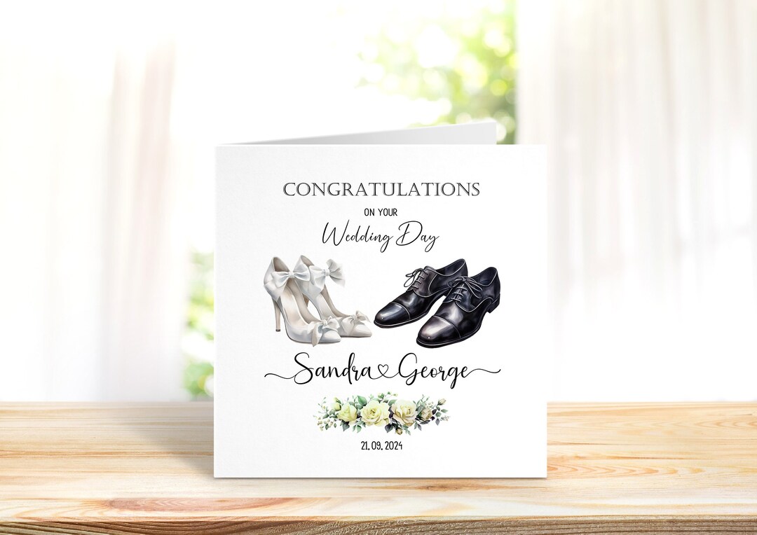 Personalised Wedding Card, Congratulations on Your Wedding Day Card ...