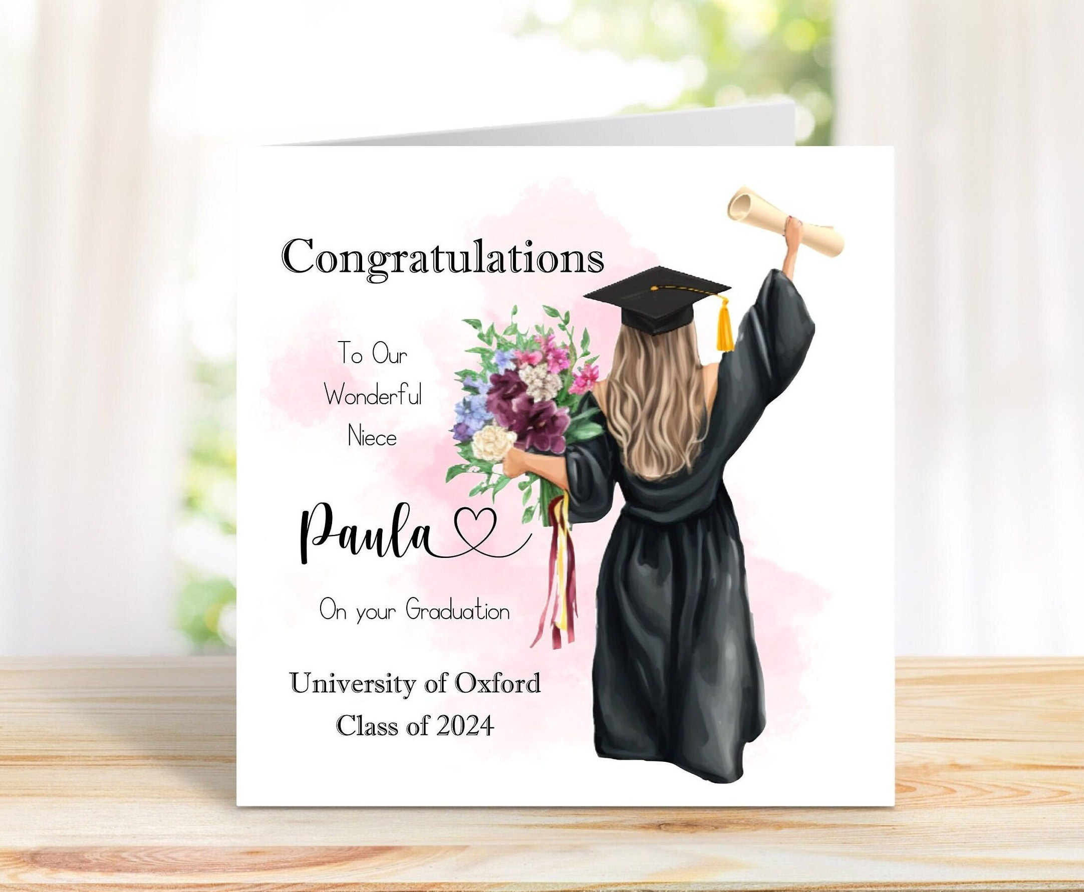 Congratulations on Your Wonderful Daughter, Personalised Graduation ...