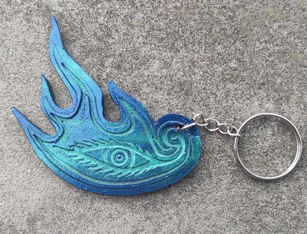 TOOL BAND EYE _stone Style Object_ Iridescent Blue and Emerald Green ...