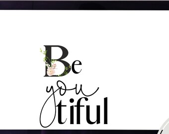 Beyoutiful Wall Art | Etsy