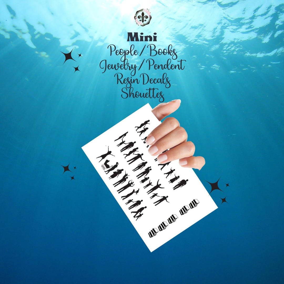 Mini People for Resin, Ocean Resin Art, Epoxy Resin, Decal, Books, DIY ...