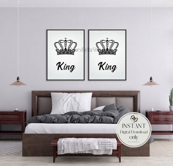 King and queen wall decor store