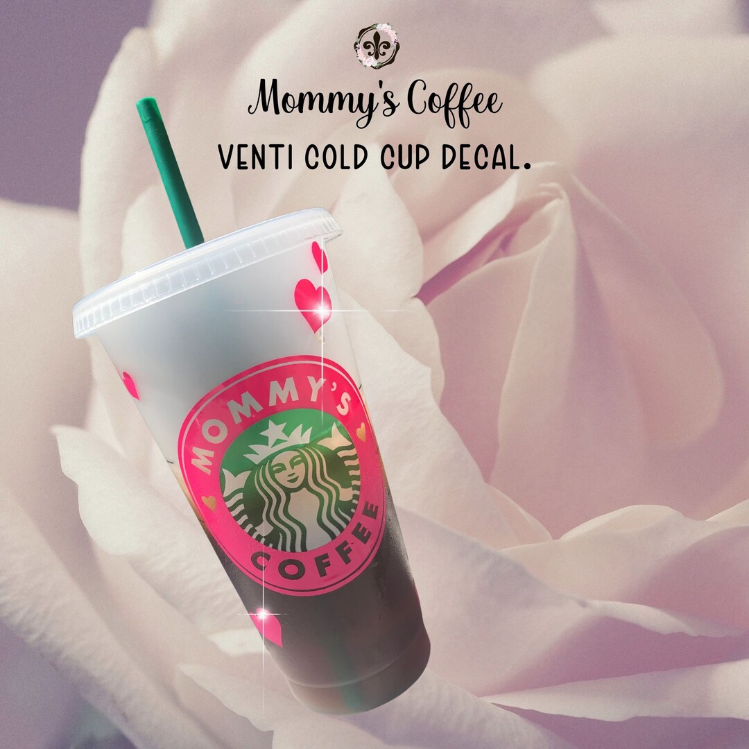 Venti Cold Cup, Coffee Cup Sticker- W/decal Sheet With Hearts, Reusable ...