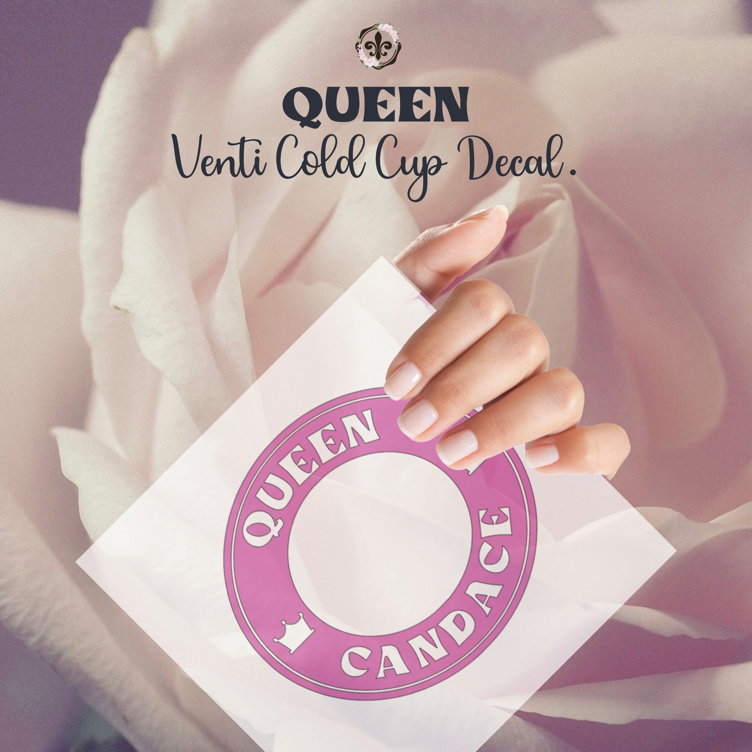 Venti Cold Cup, QUEEN Coffee Cup Sticker- W/decal Sheet With CROWNS ...