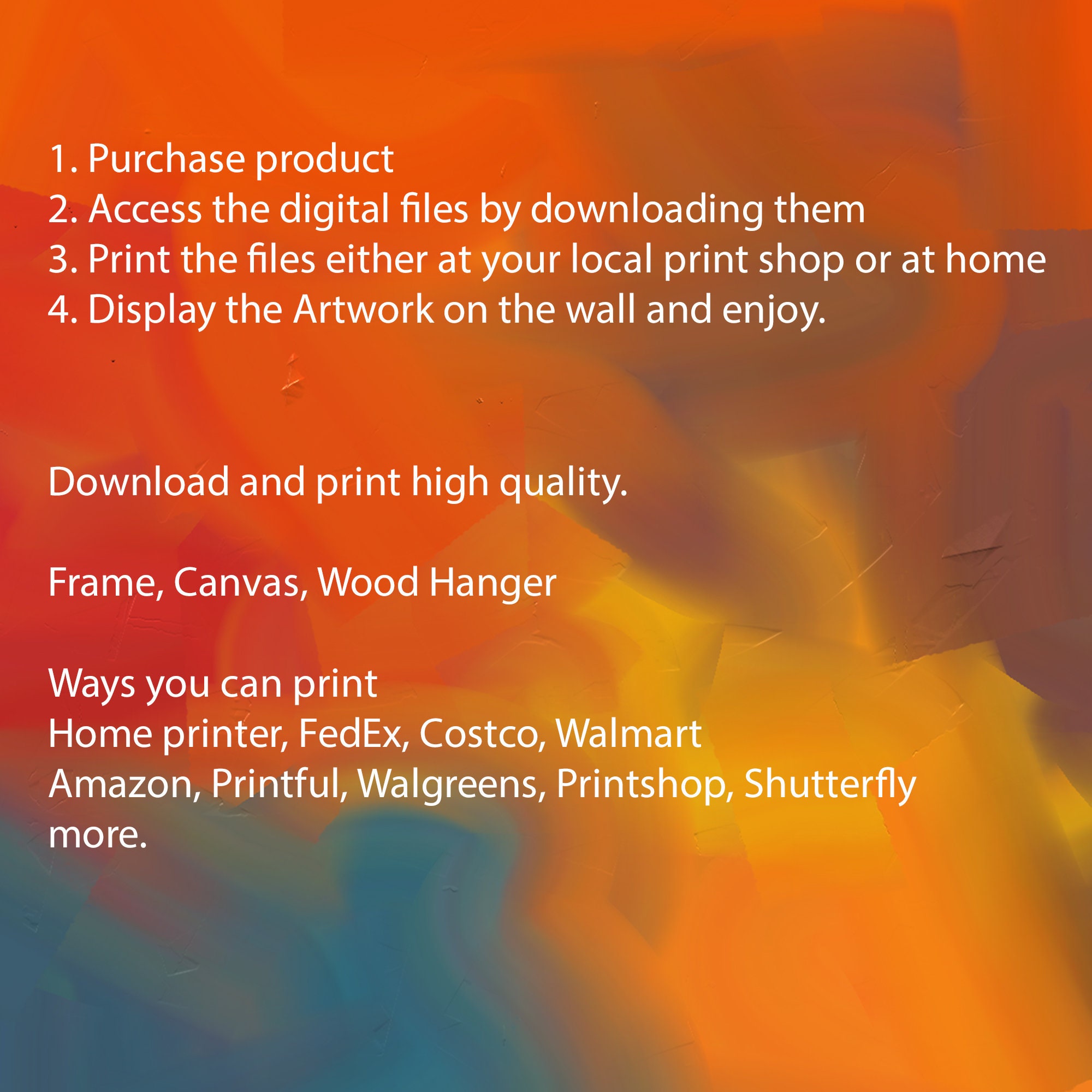 A Collage of Nature Digital Art Print File, Modern Food Art, Art Print ...