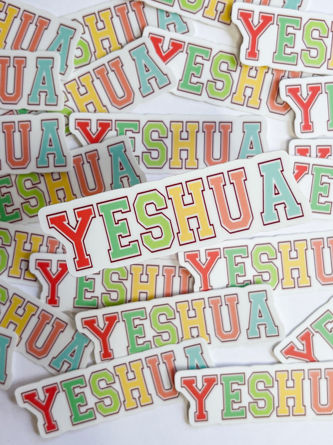 Yeshua Waterproof Vinyl Sticker, Christian Sticker, Faith Sticker - Etsy