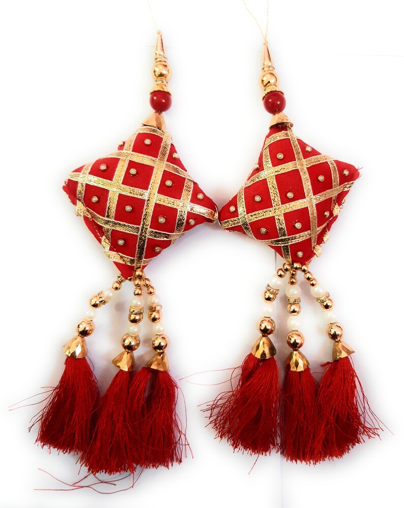 Blue Latkan Embellished Latkan Bridal Latkans Tops Purse Hangings Home ...