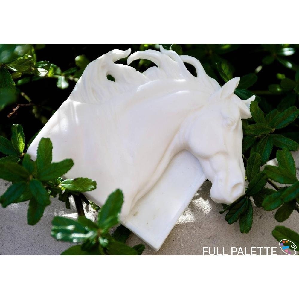 Unpainted Resin Cast frost Horse Bas-relief - Etsy