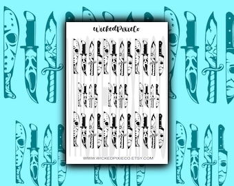 Blood Splatter Horror Villain Halloween Nail Decals Clear - Etsy