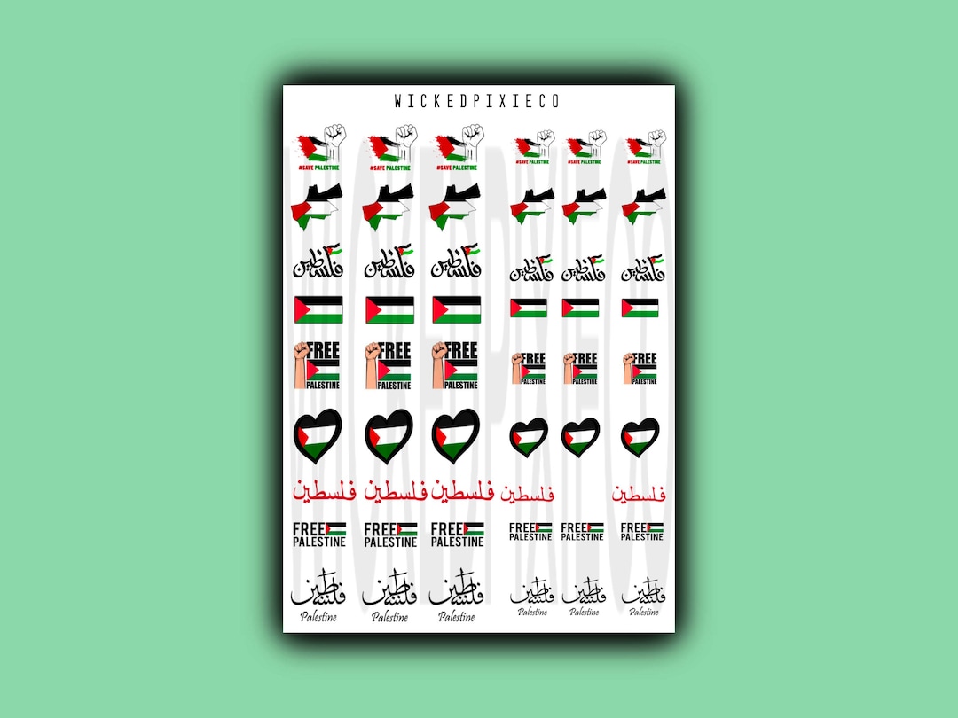 Free Palestine Nail Art Decals for Natural Acrylic or Press on Nails - Etsy