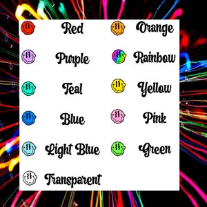 Drip Happy Face Smile Nail Decals for Acrylic and Press on Nail Art ...