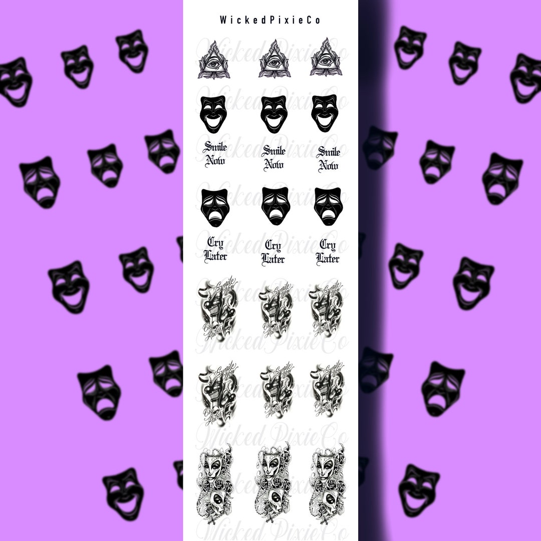 Smile Now Cry Later Nail Decals for Acrylic or Press on Nails ...