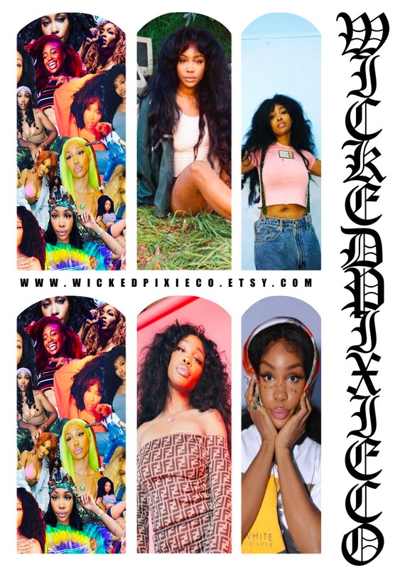 SZA Nail Decals XL Extra Long Nail Art Supplies for Acrylic - Etsy