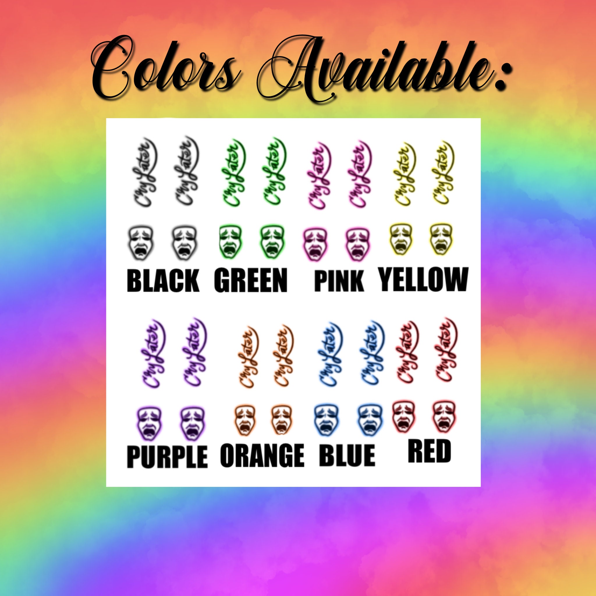 Nail Art Smile Now Cry Later Nail Decals: Airbrush Nail Art - Etsy