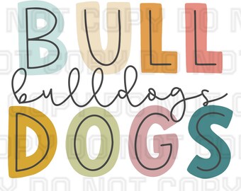 Bulldogs Letters - Etsy