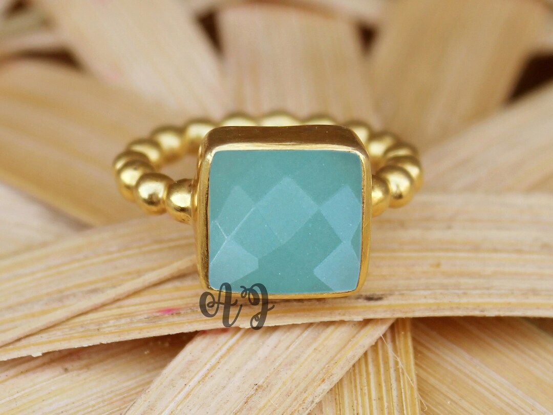 Buy Aqua Hydro Quartz 10mm Cushion Square Checker Cut 925 Sterling ...