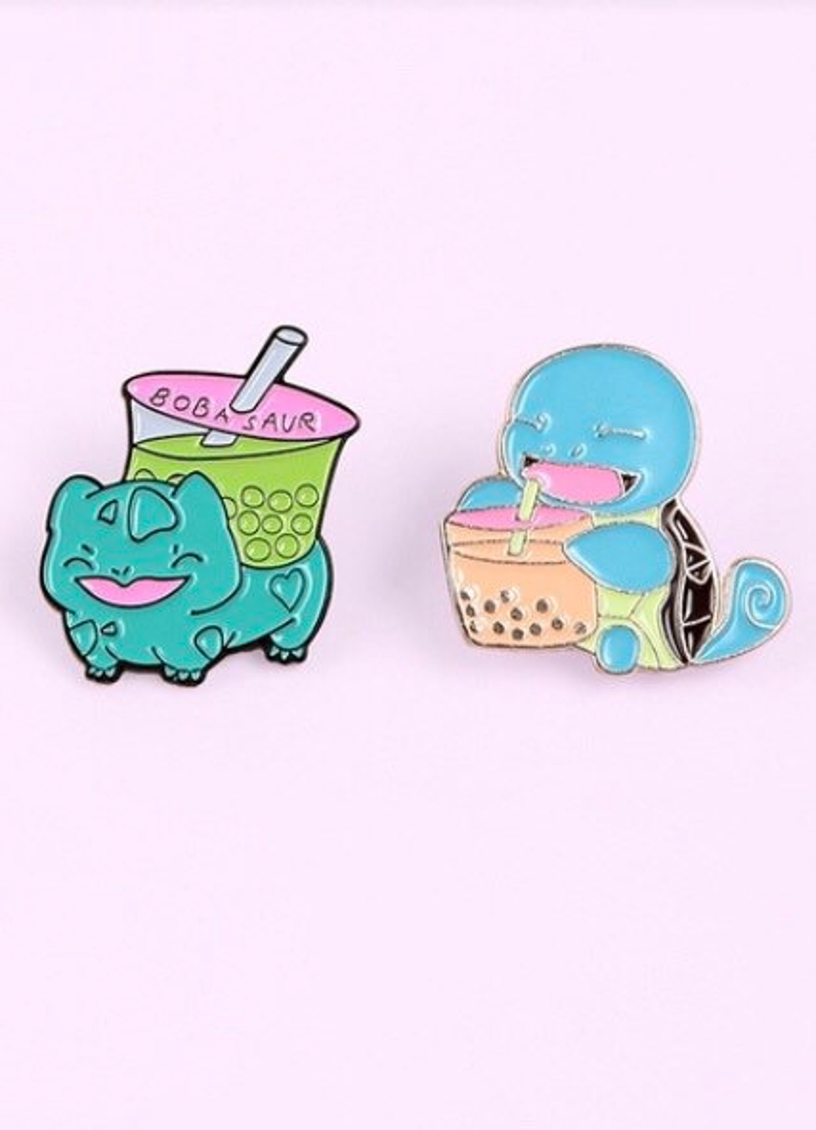 Super Cute Pokémon Drinking Boba Tea Enamel Pin - Etsy