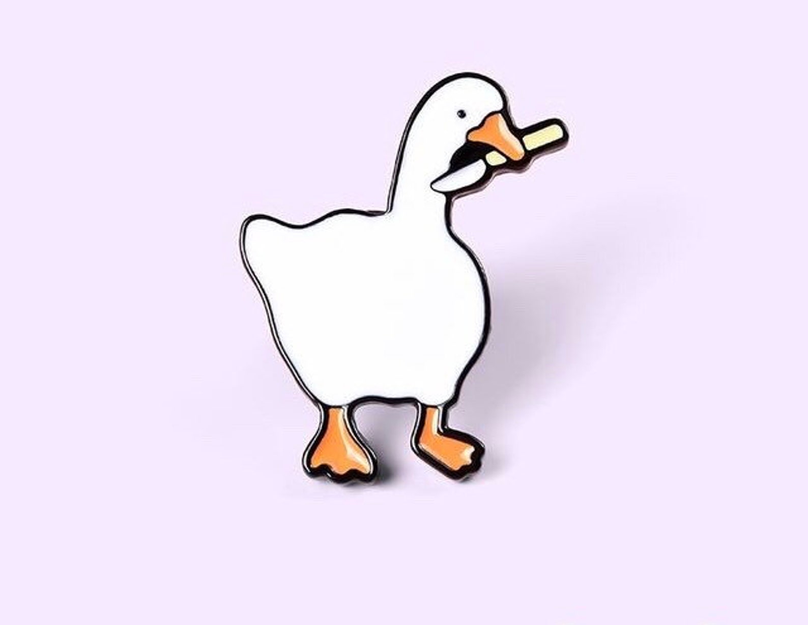 Cute Little Goose With a Knife Pin - Etsy Australia