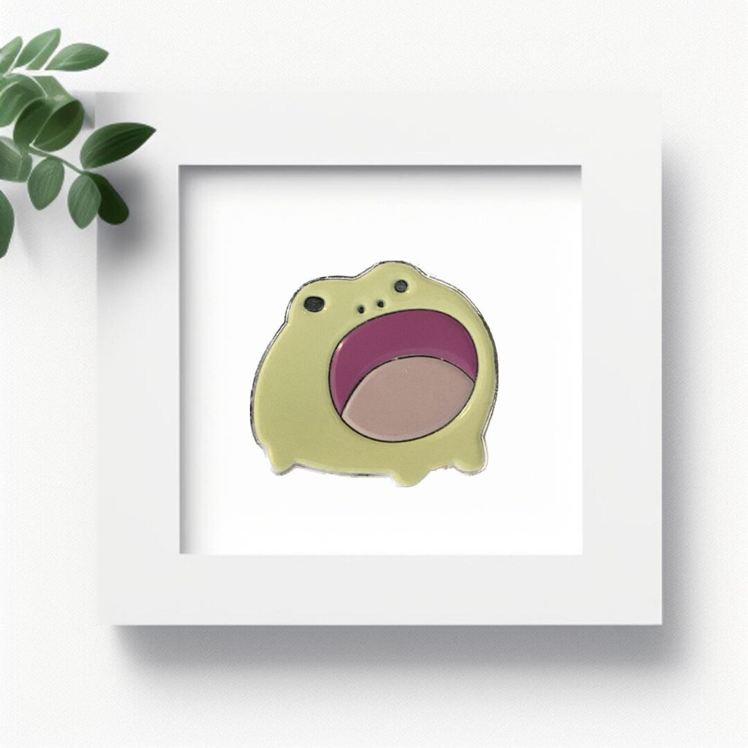 Angry Little Frog Pin/badge, Wear What You Feel - Etsy