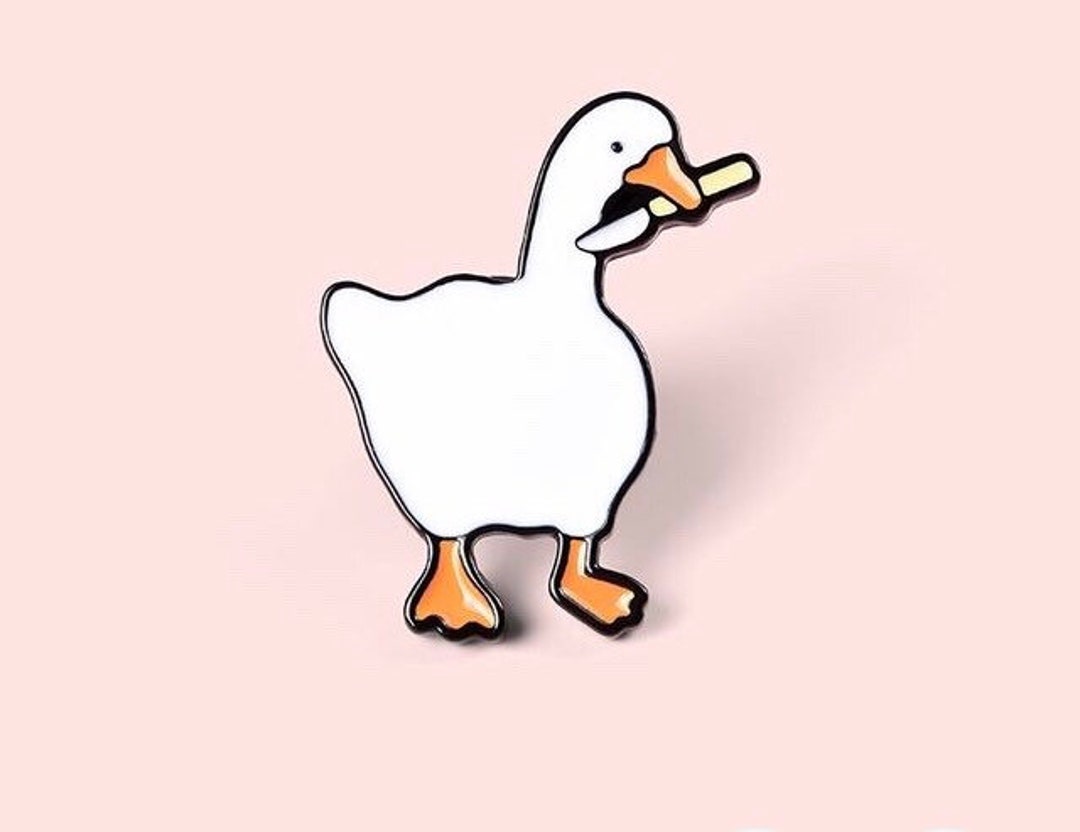 Cute Goose With Knife Pin - Etsy