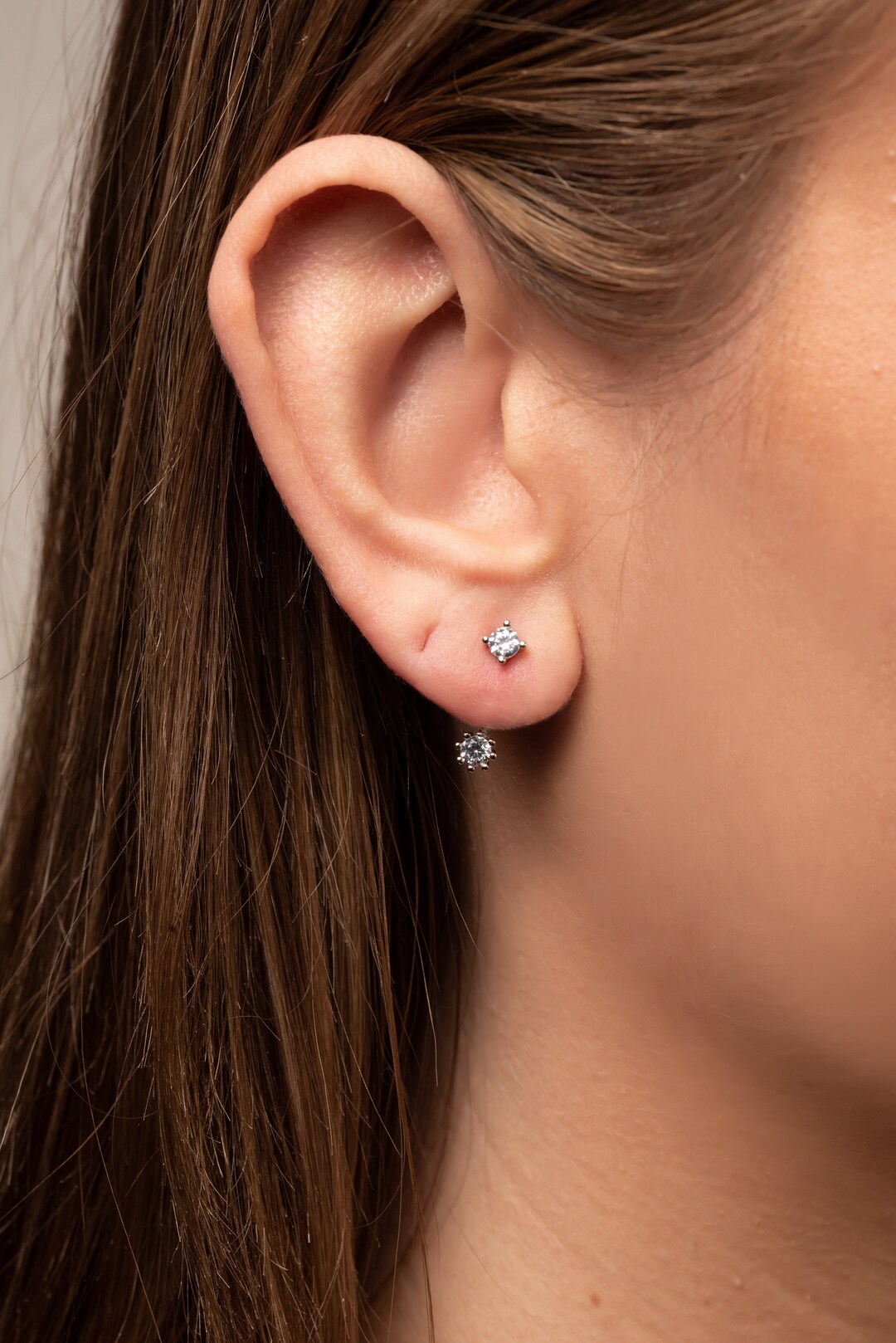 Handcrafted Silver Front Back Earrings - Unique Double-sided Ear Jacket ...