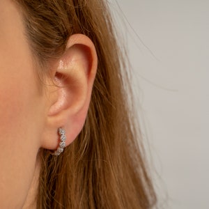 Everyday Gold Hoops, Straight Post Barbell Hoops, Everyday Gold ...