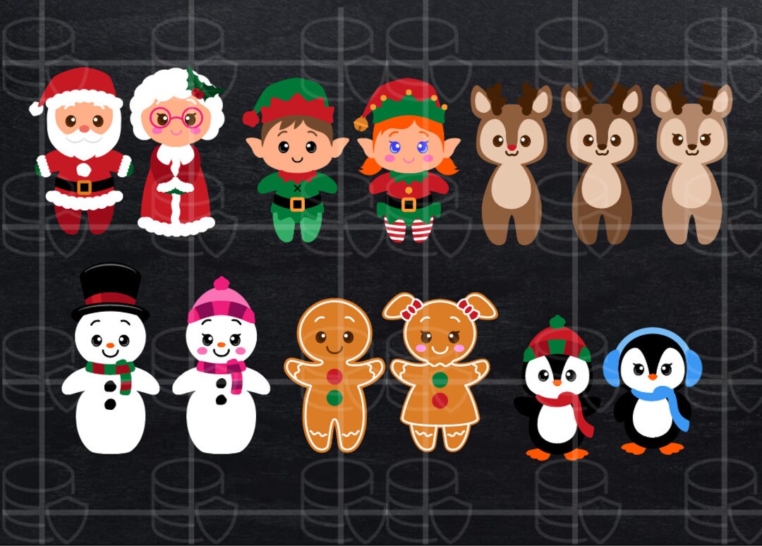 Christmas Characters Svg Png - Etsy