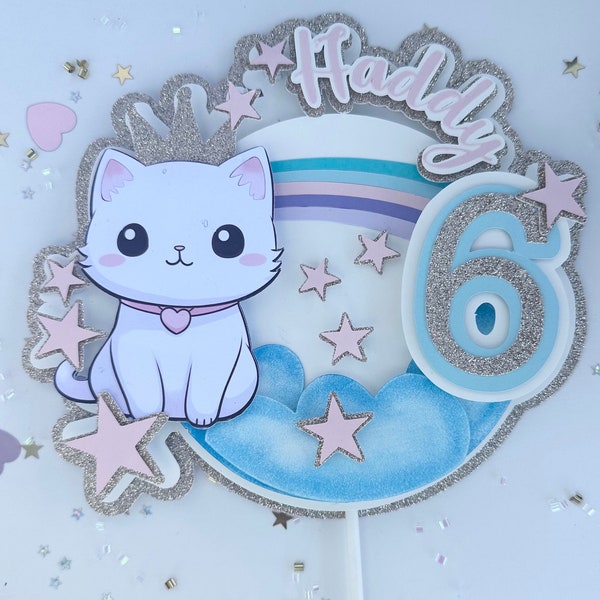 Cat Cake Toppers - Etsy