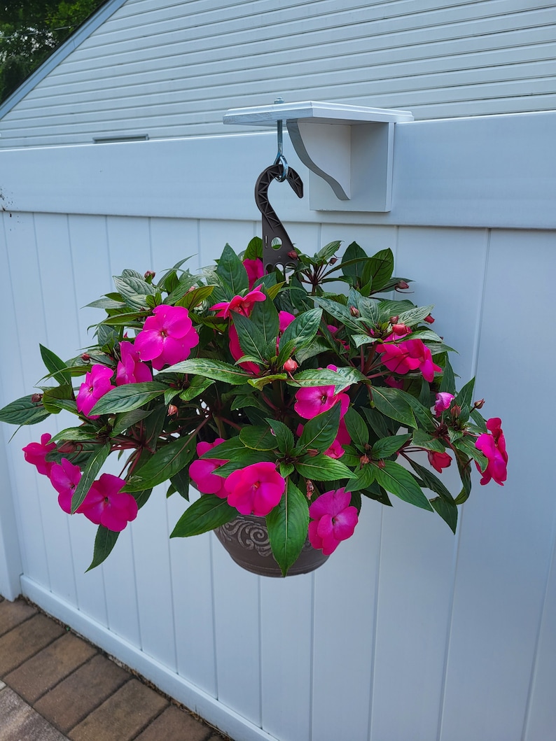 Plant Hanger, Over the Fence Plant Hook, Hanging Flower Pot Hook, Plant ...