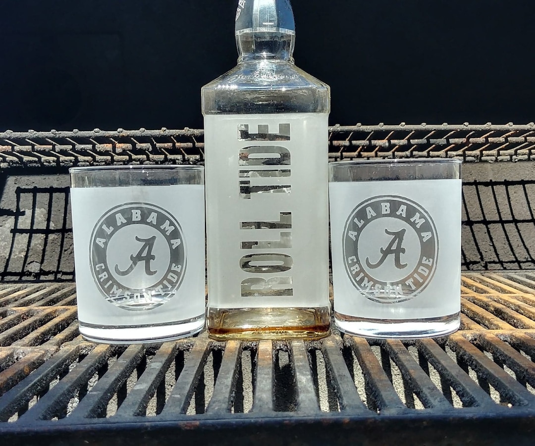 Alabama Crimson Tide Gift Personalized Alabama Liquor Decanter Set ...