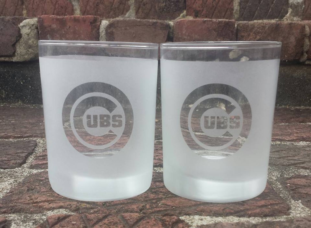 Personalized Chicago Cubs Glasses Gift | Cubs Whiskey Set | Unique ...