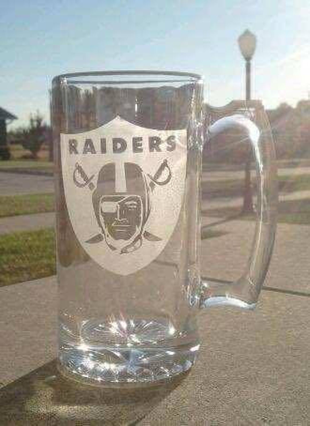 Best Raiders Gift | Personalized Raiders Beer Mug | Unique Raiders Gift ...